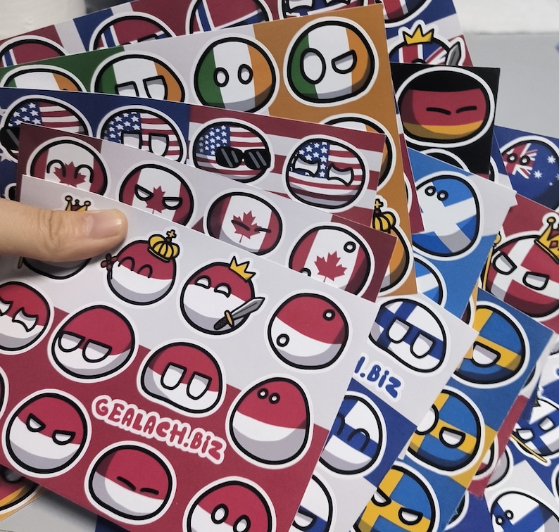 Countryball Sticker - Etsy