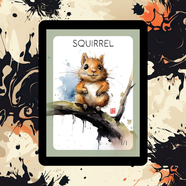 Squirrel Token - Etsy
