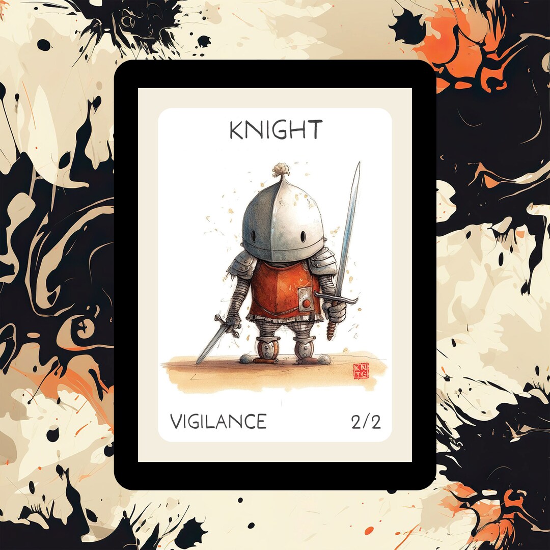 Knight Token for Magic the Gathering - Etsy