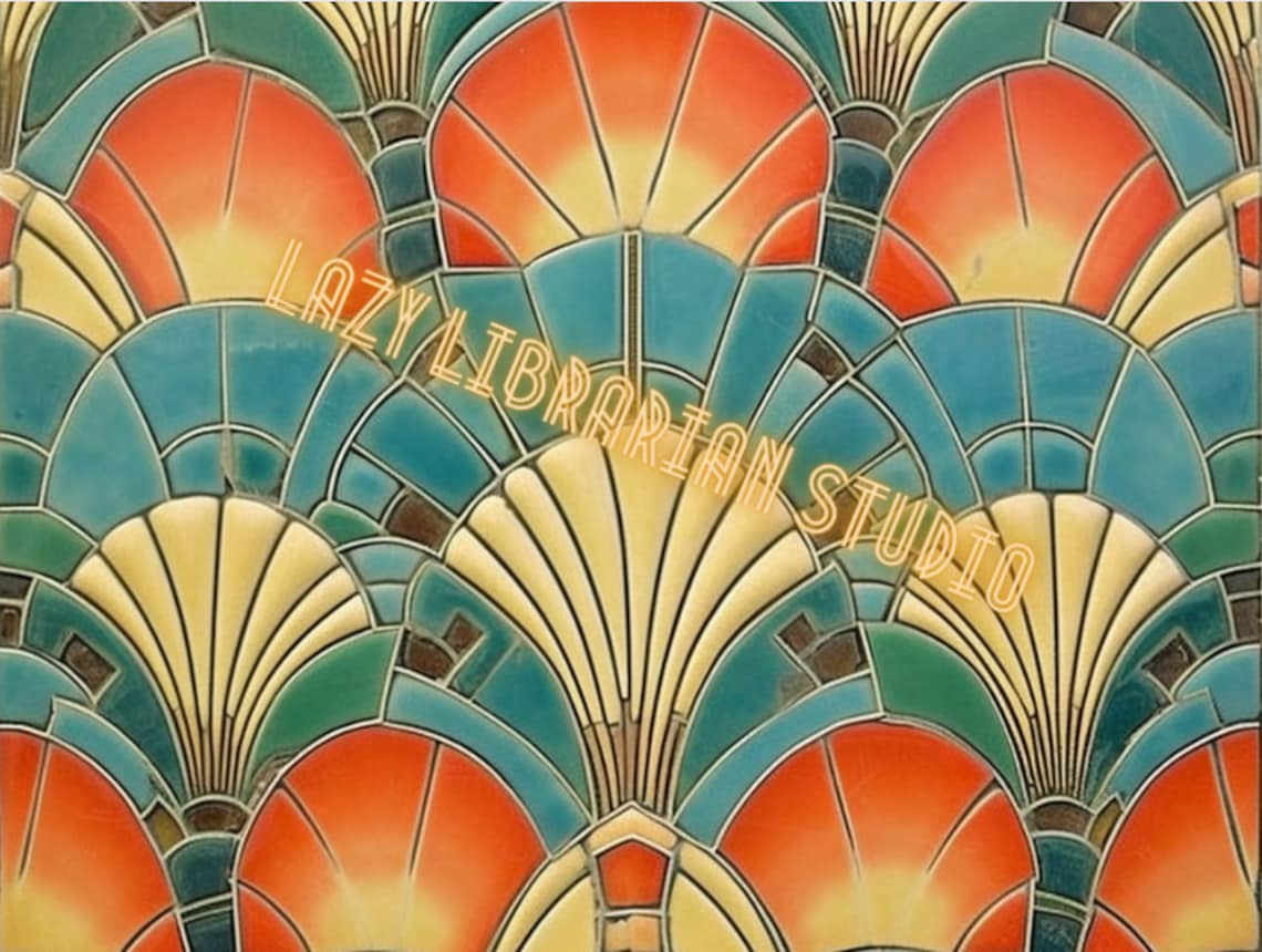 Art Deco Digital Paper, Pack of 10, Deco 1920s Patterns, Digital ...