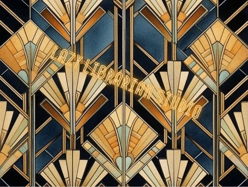 Art Deco Digital Paper, Pack of 10, Deco 1920s Patterns, Digital ...