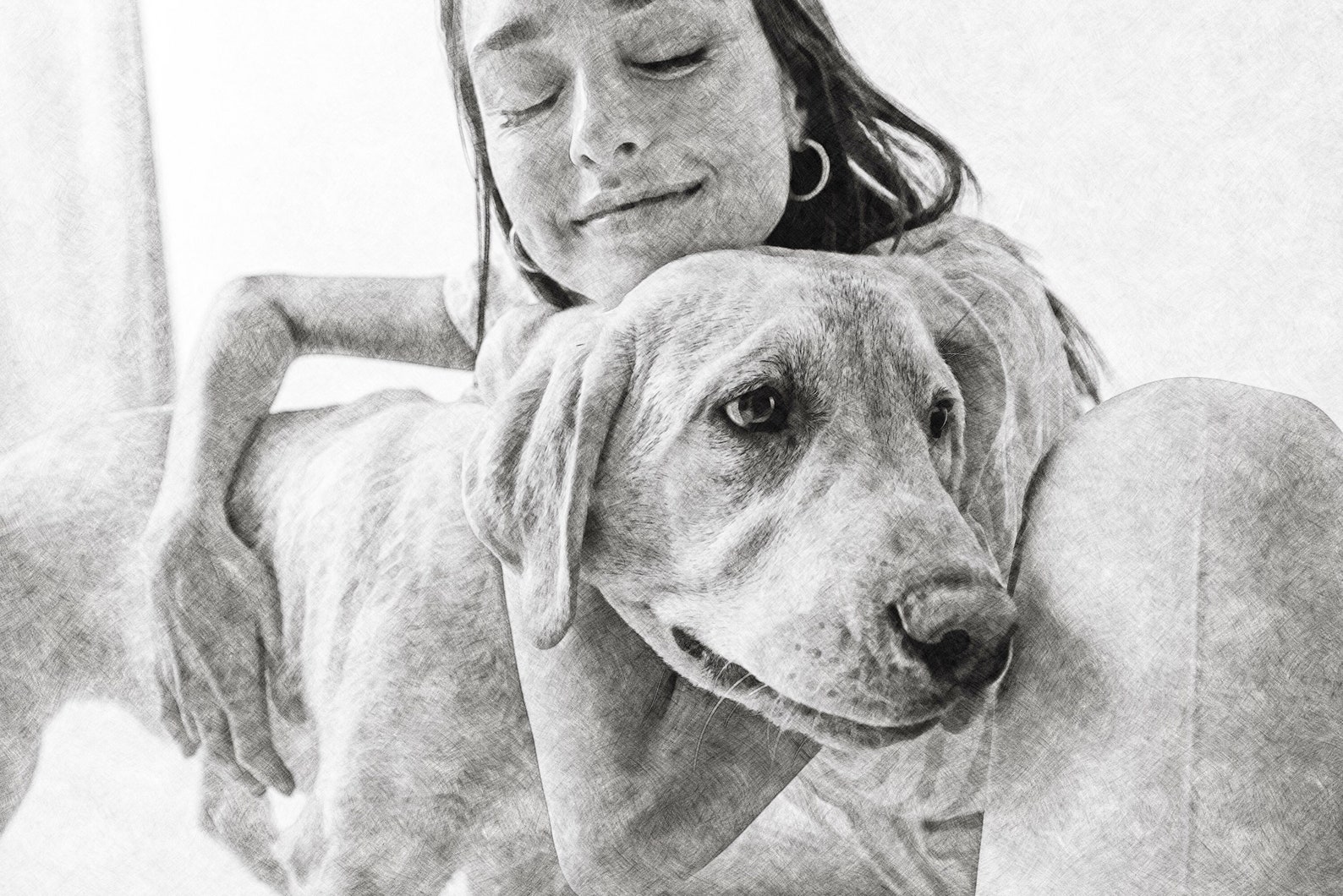 Custom Portrait From Photo, Pet Memorial, Colored Pencil, Custom ...