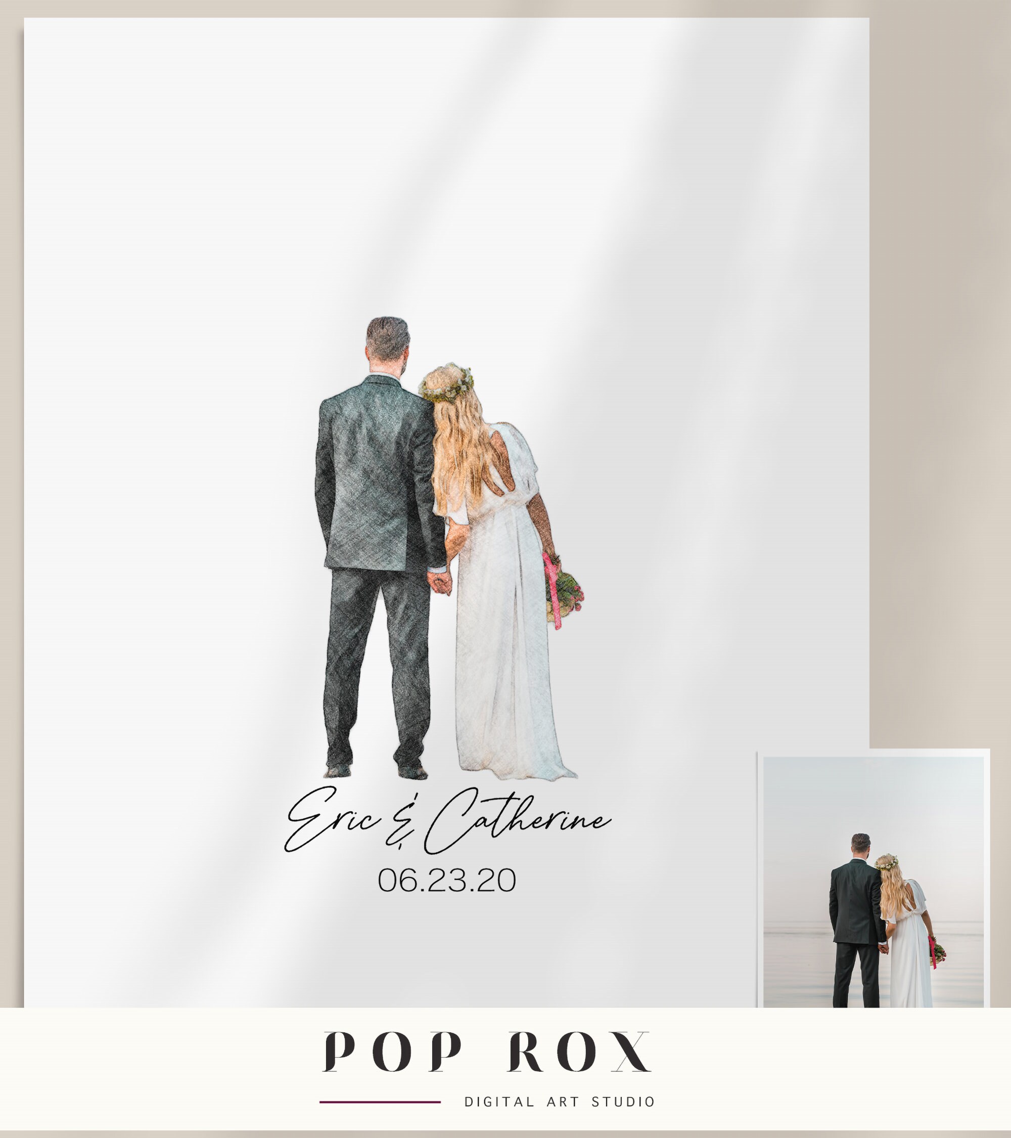 Custom Faceless Portrait From Photo, Personalized Gift for Him, Custom ...