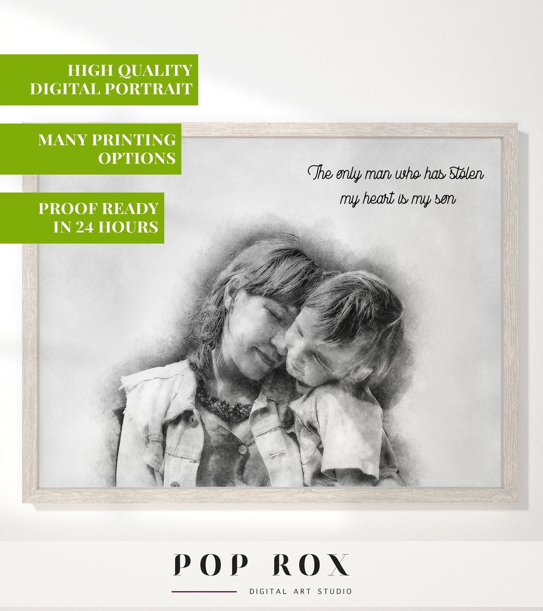 Custom Sketch From Photo Pencil Sketch Family Portrait - Etsy