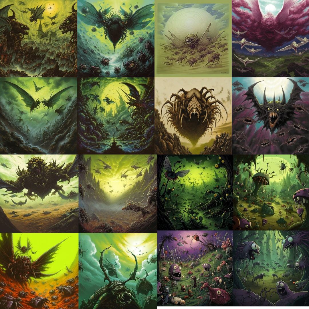 Death Cloud chaos Alternate Art for Magic the Gathering. 32 Unique ...