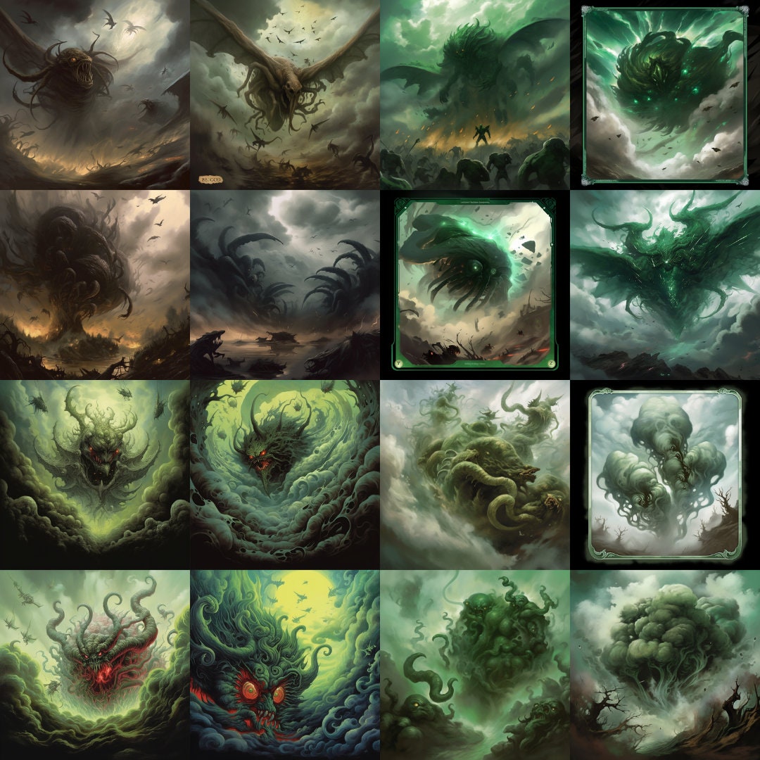 Death Cloud cloud Monsters Alternate Art for Magic the Gathering. 93 ...