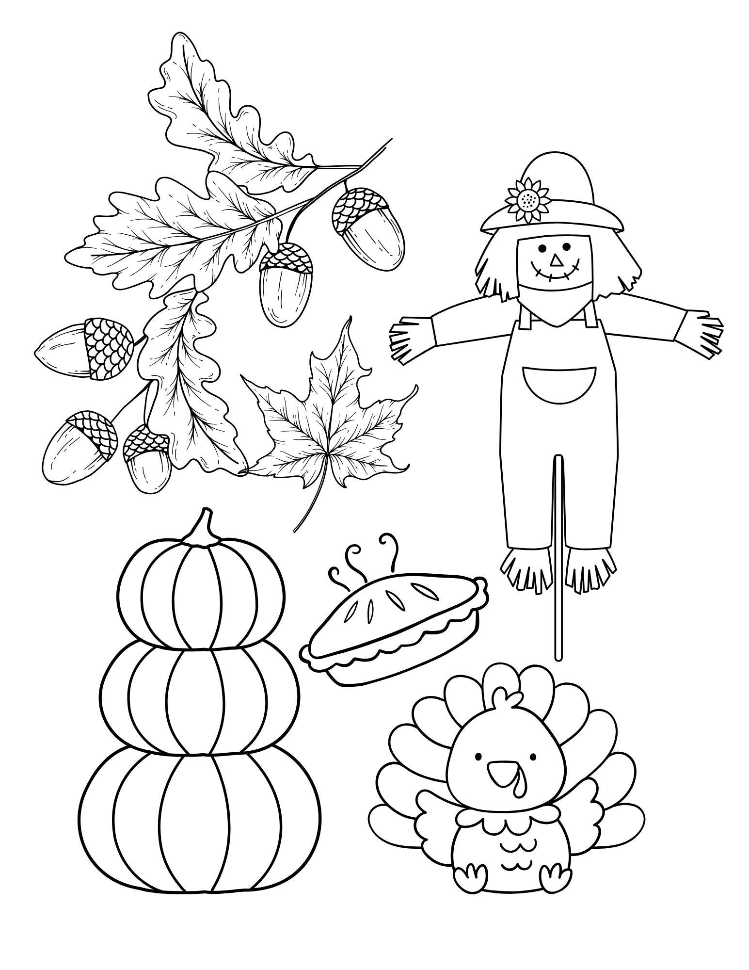 Fall Coloring Pack - Etsy