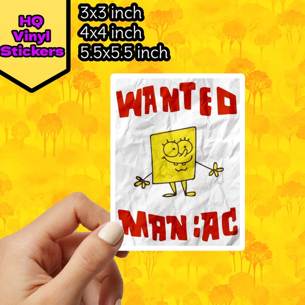 Funny Spongebob Bumper Sticker - Etsy UK