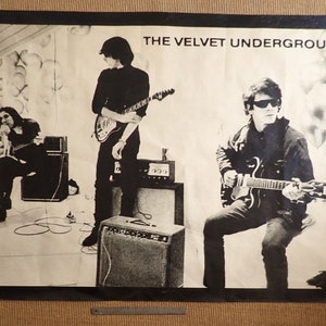 Very Rare VELVET UNDERGROUND Promo Poster - Lou Reed, Sterling Morrison ...