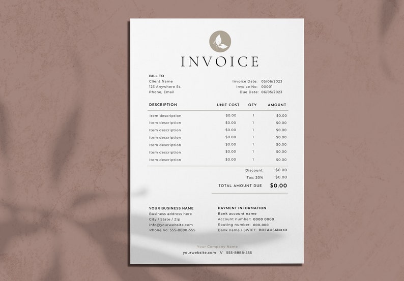 Invoice Template Google Sheets | Invoice for Small Business | Editable ...