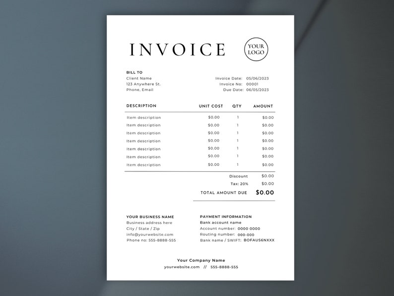 Business Template Bundle Google Docs | Invoice Template | Receipt ...