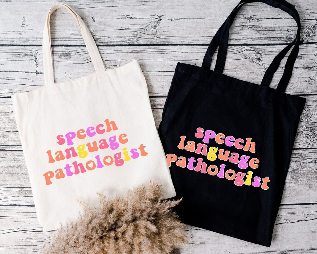 Speech Language Pathologist Canvas, Speech Therapy Gift, School Bag ...