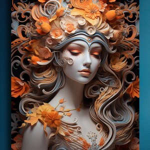 Hestia, Greek Goddess of Home and Hearth, Goddess Wall Art, Greek ...