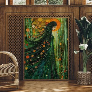 Flidais Premium Poster Fantasy Art, Celtic Goddess of the Forest ...
