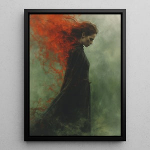 Brigid Framed Canvas, Celtic Goddess of Fire, Framed Art, Canvas ...