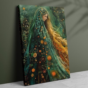 Goddess Danu Canvas Fantasy Art, Celtic Goddess of Earth and Fertility ...