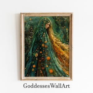 Fantasy Danu Celtic Goddess of Earth and Fertility, Fantasy Art, Celtic ...