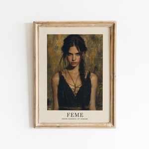 Feme Greek Goddess of Rumors, Goddess Osa, Goddess Fama, Tonalism Style ...