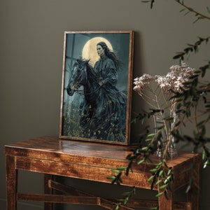 Nótt Norse Goddess of the Night, Norse Mythology, Scandinavian Decor ...