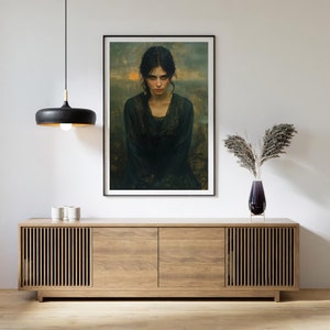 Lilith Jewish Goddess of Darkness, Tonalism Style, Divine Feminine Art ...