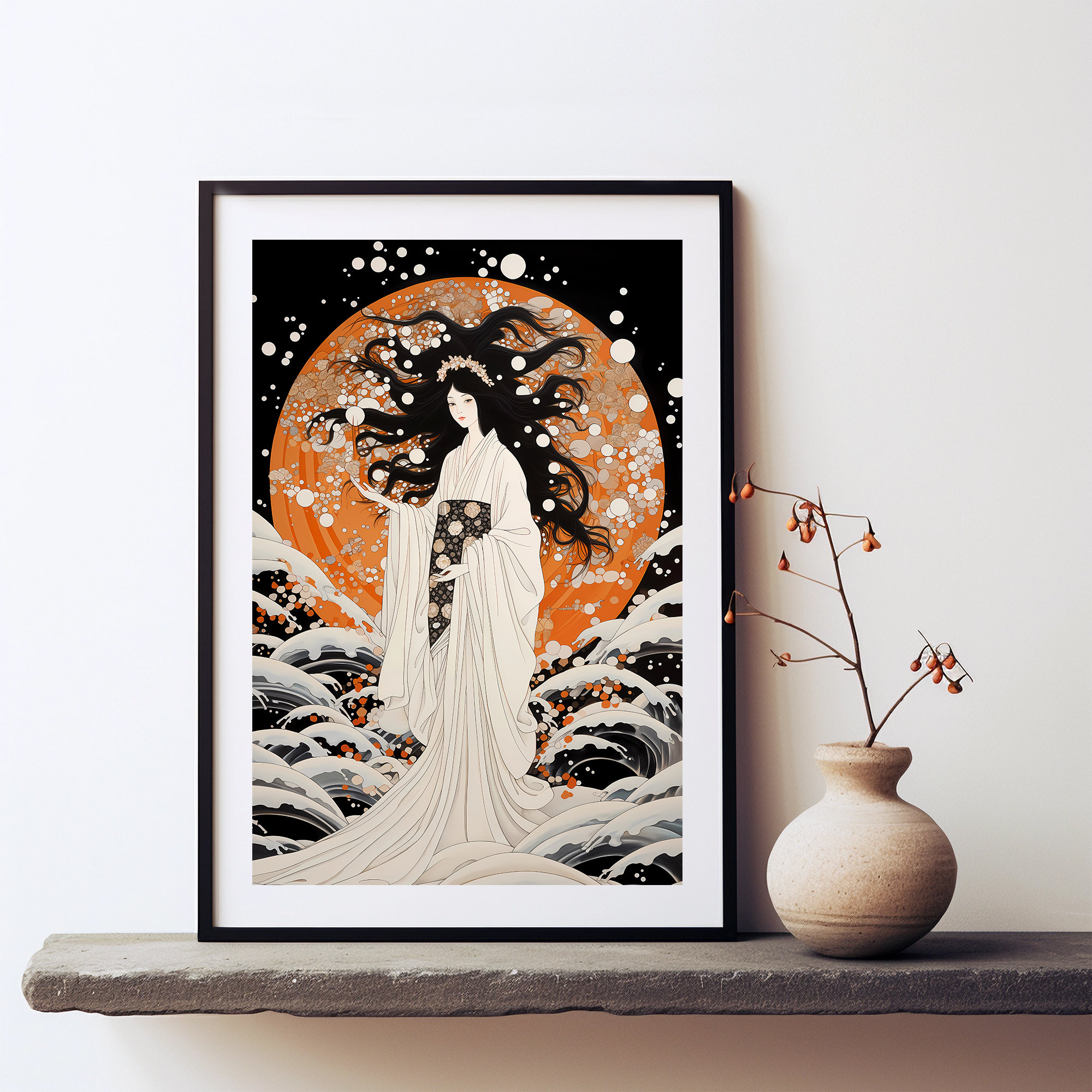 Mazu Permium Matte Poster, Chinese Goddess of the Sea and Protector of ...