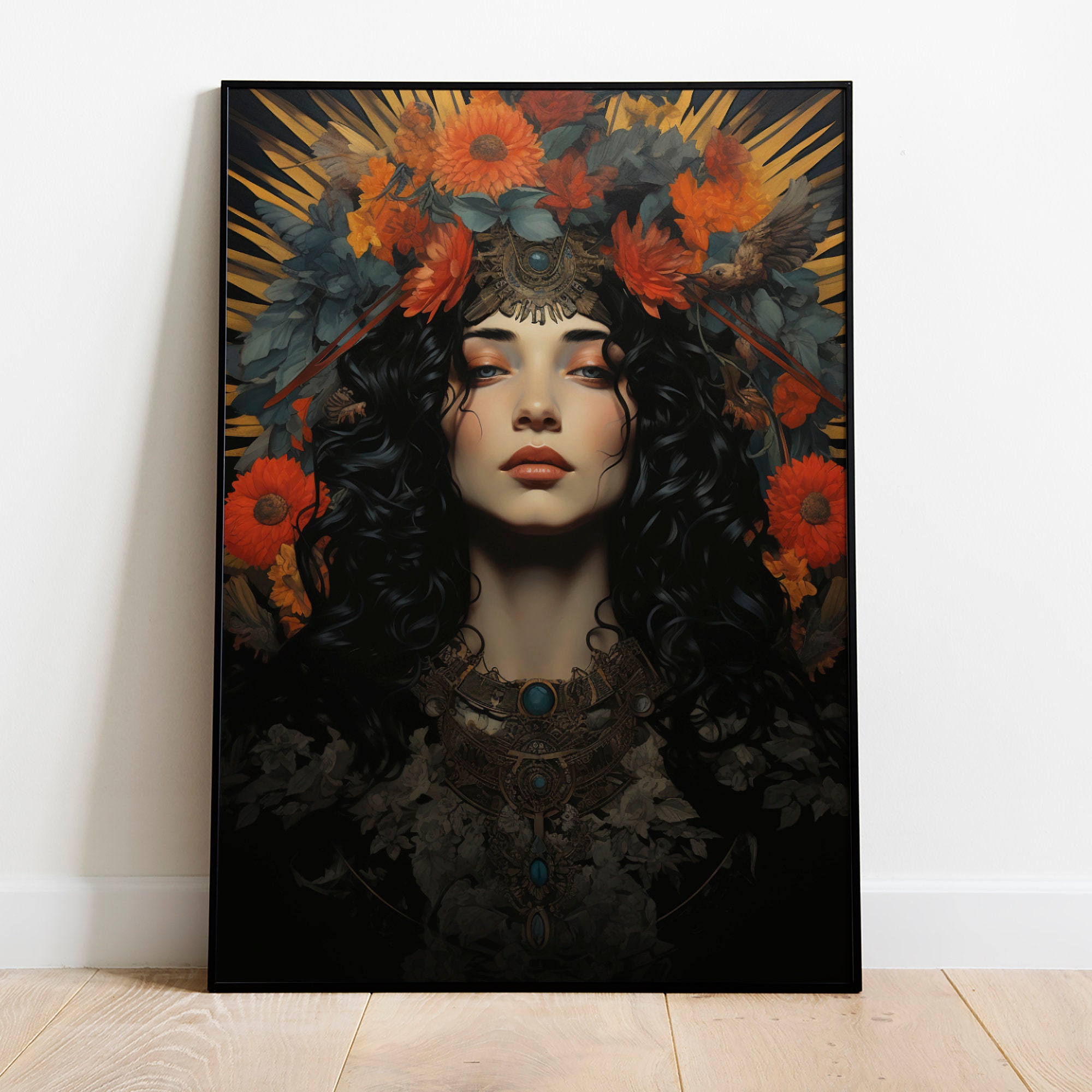 Lilith Jewish Mythology Dark Goddess Wall Art - Etsy