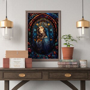 Hecate Greek Goddess of Magic and Witchcraft Wall Art Stained Glass ...