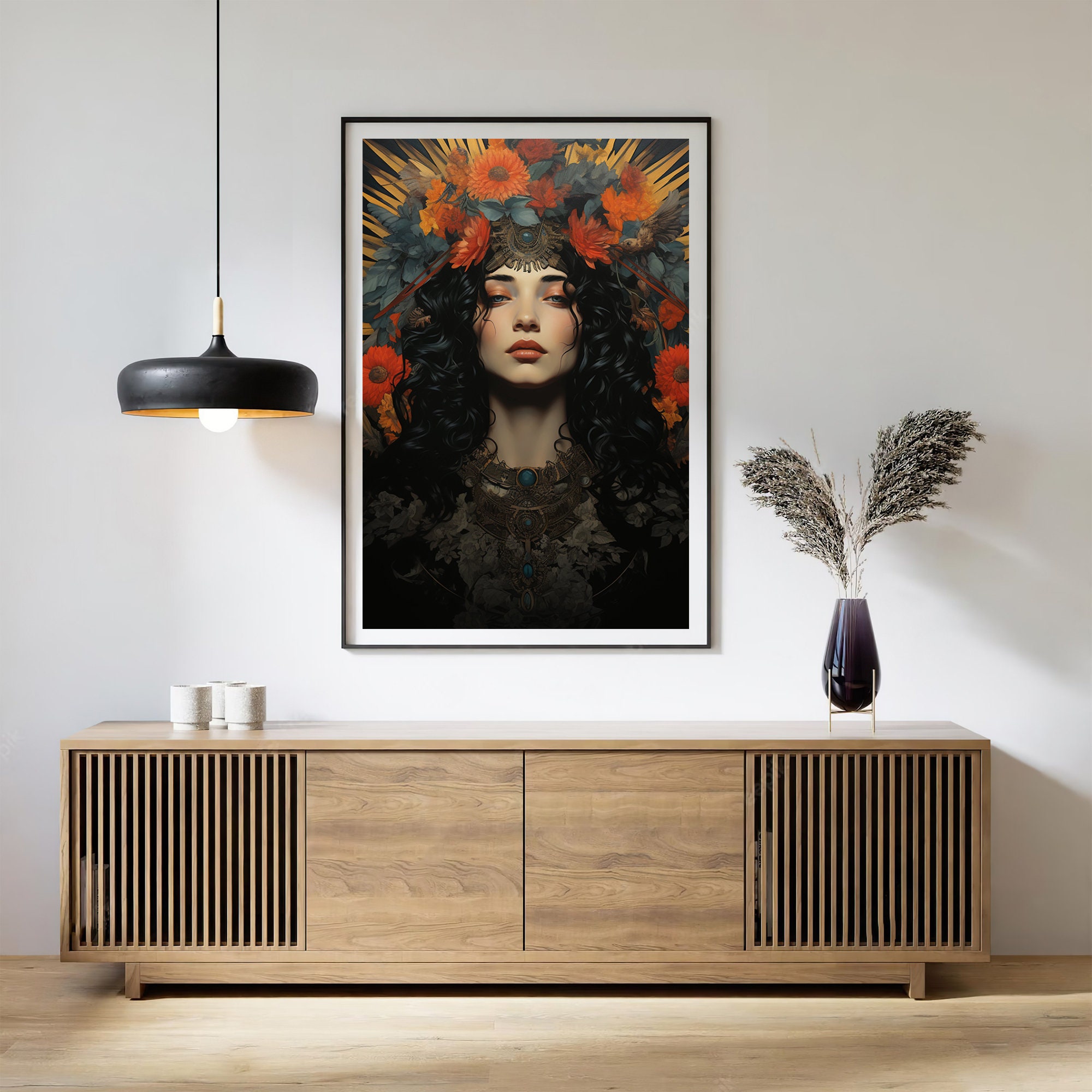 Lilith Jewish Mythology Dark Goddess Wall Art - Etsy