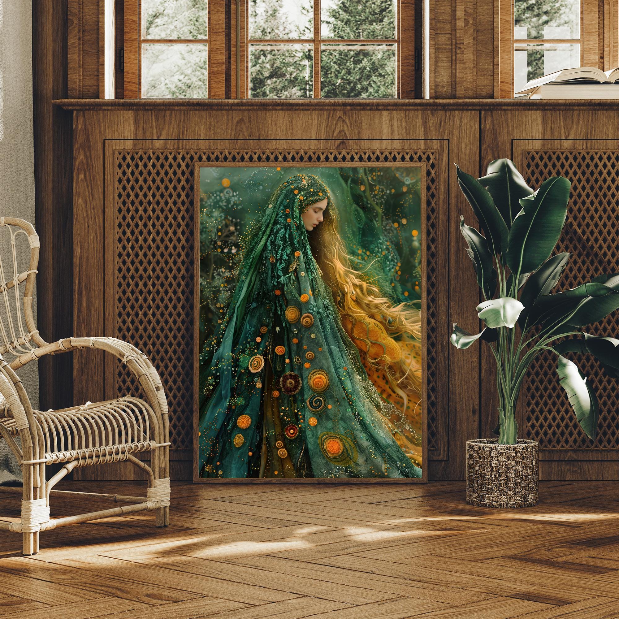 Goddess Danu Fantasy Print, Celtic Goddess of Earth and Fertility ...