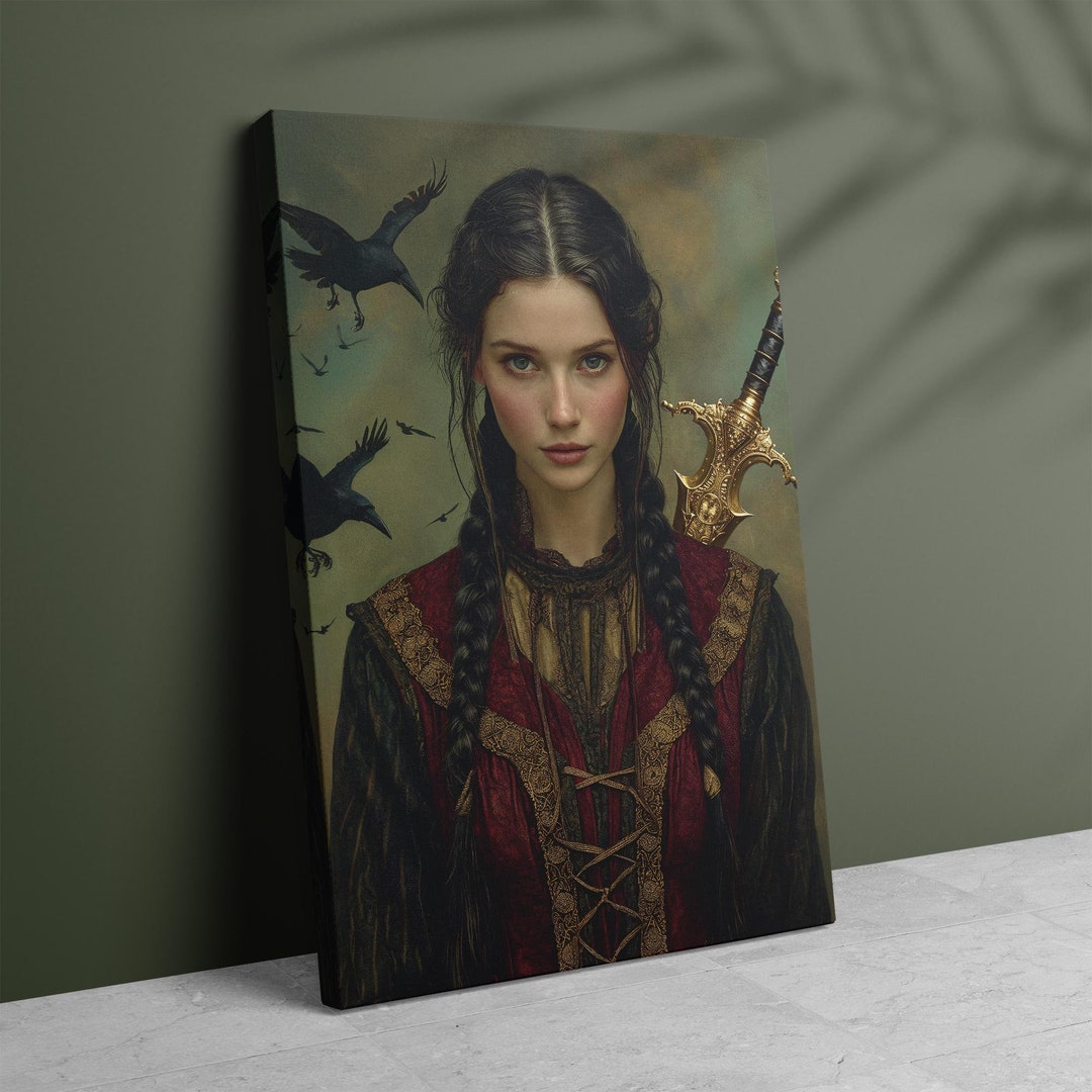Goddess the Morrigan Canvas, Celtic Goddess of War, Celtic Mythology ...