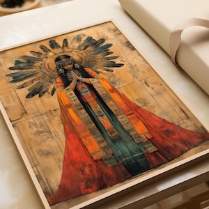 Pachamama Wall Art, Incan Goddess of Fertility and Harvest, Incan ...