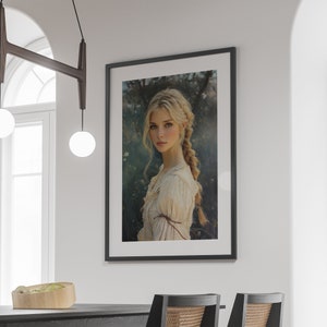 Vesna Slavic Goddess of Spring, Tonalism Style, Slavic Goddess Poster ...