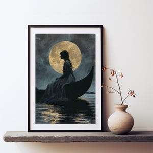 Galene Premium Poster, Greek Goddess of Calm Waters, Art Nouveau Print ...