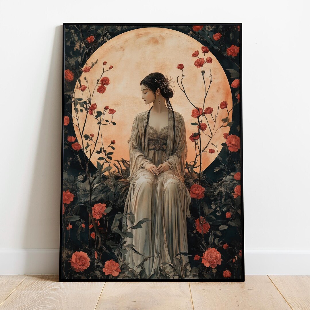 Goddess Chang'e Permium Matte Poster, Chinese Goddess of the Moon ...