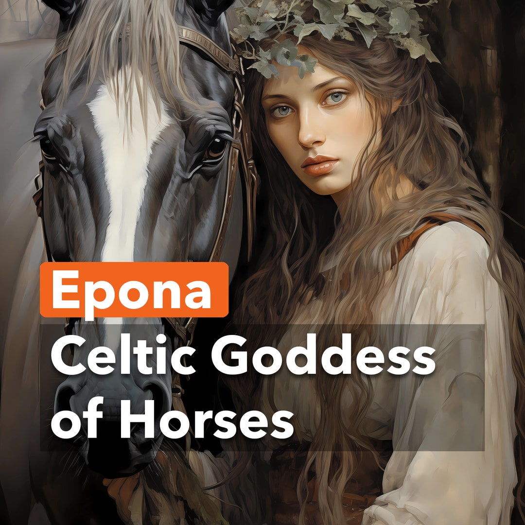 Goddess Epona Wall Art Romanticism Celtic Goddess of Horses - Etsy