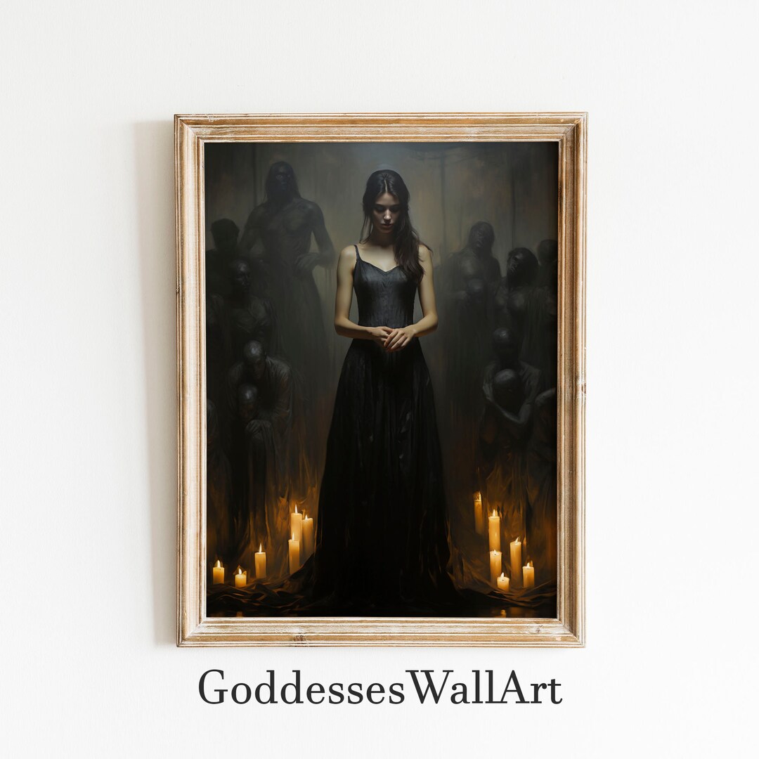 Göttin Persephone, griechische Königin der Unterwelt, Tonalismus ...