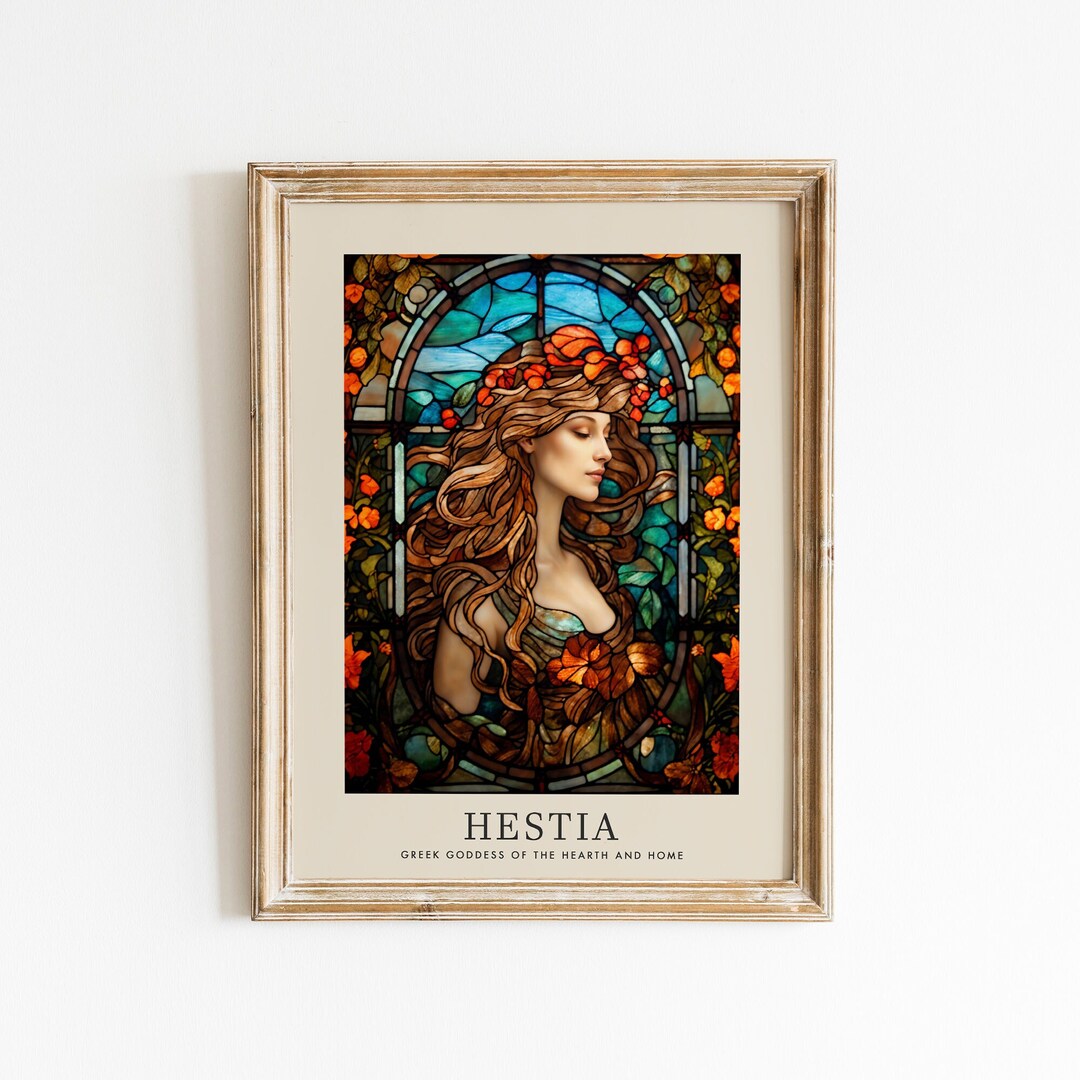Hestia, Greek Goddess of Hearth and Home, Wall Art: Bring Serenity and ...