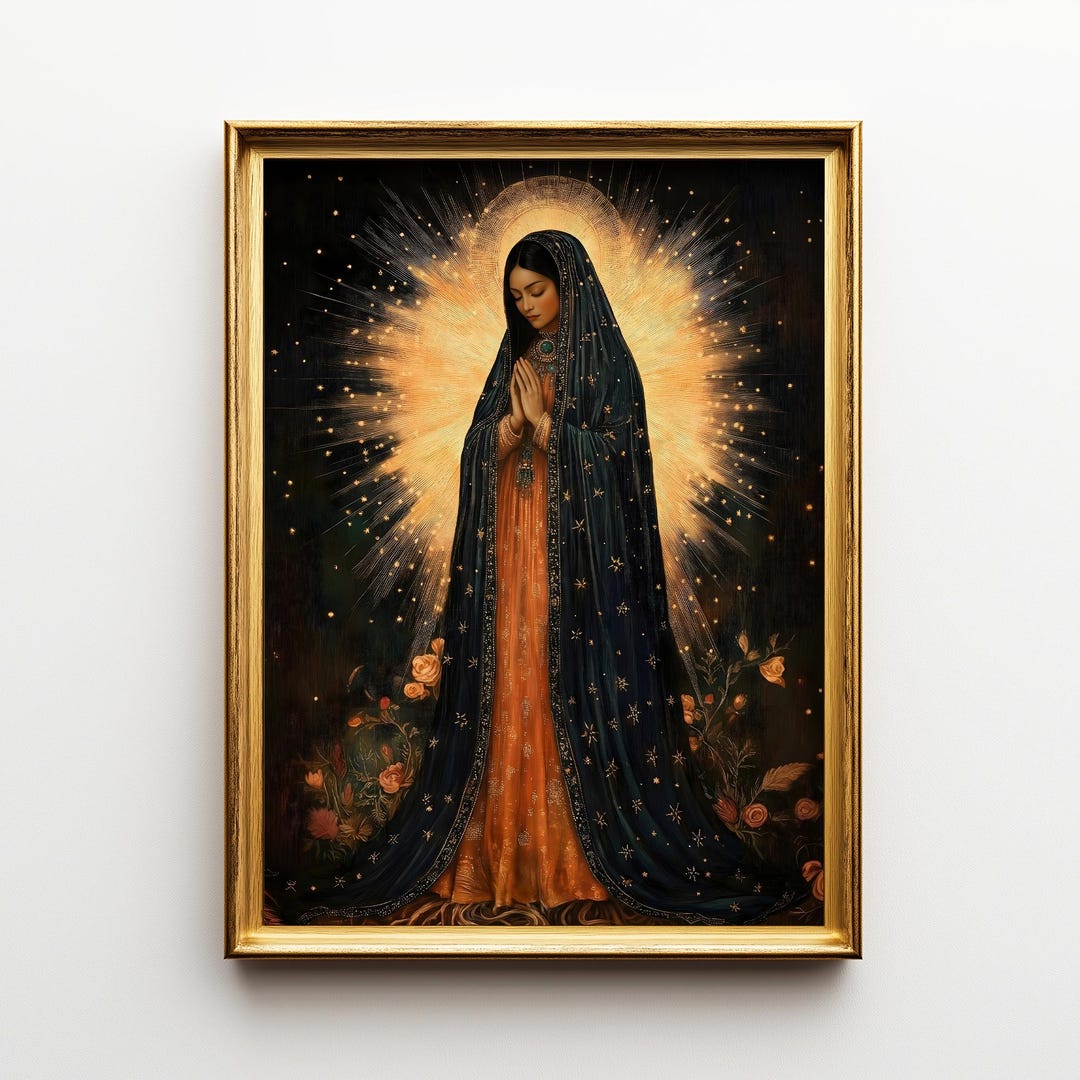 Tonantzin Goddess Wall Art | Aztec Mother Earth Print | the Indigenous ...