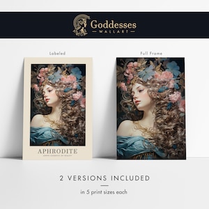 Aphrodite, Greek Goddess of Beauty, Mythology Wall Art, Aphrodite ...
