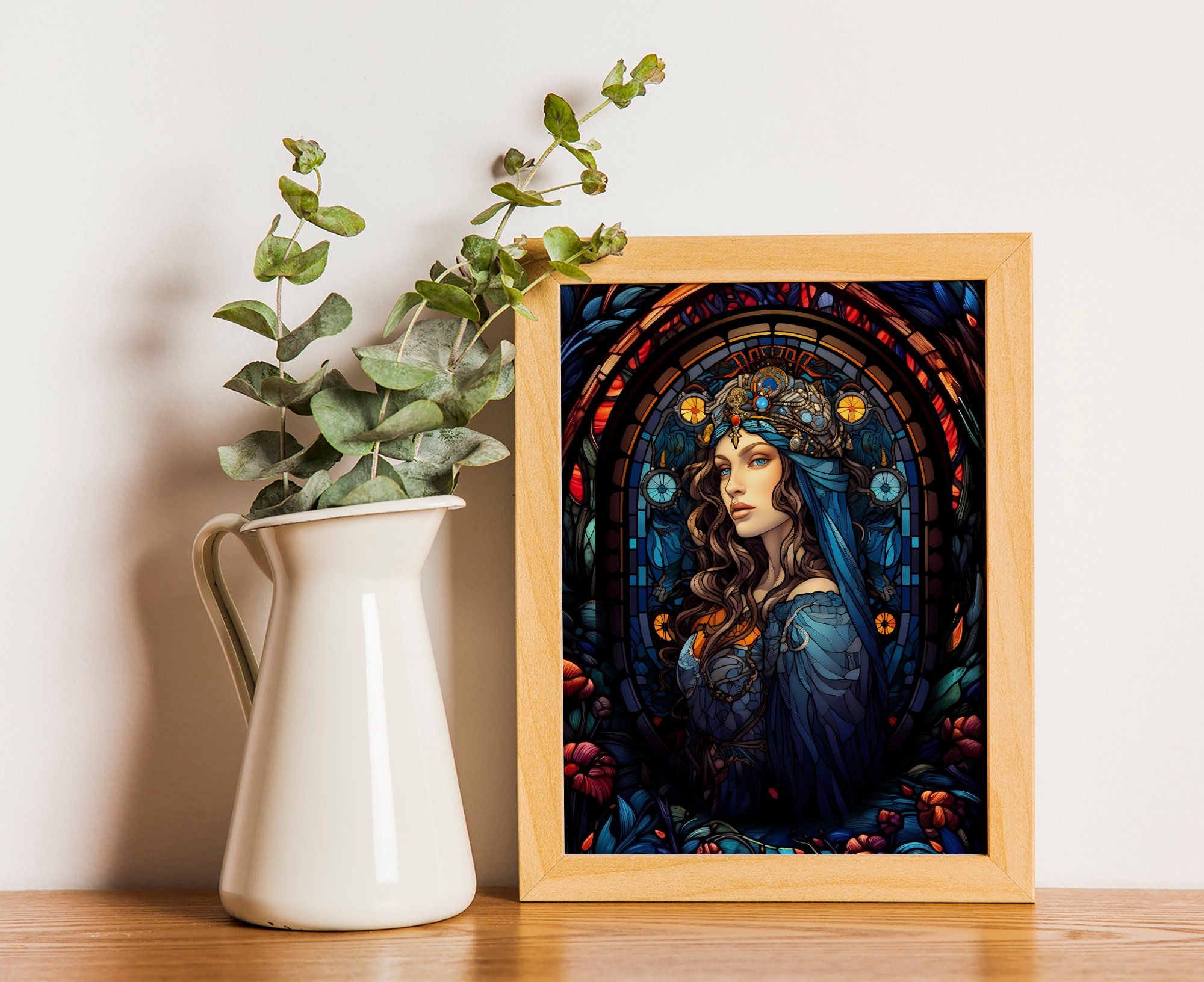 Hecate Greek Goddess of Magic and Witchcraft Wall Art Stained - Etsy