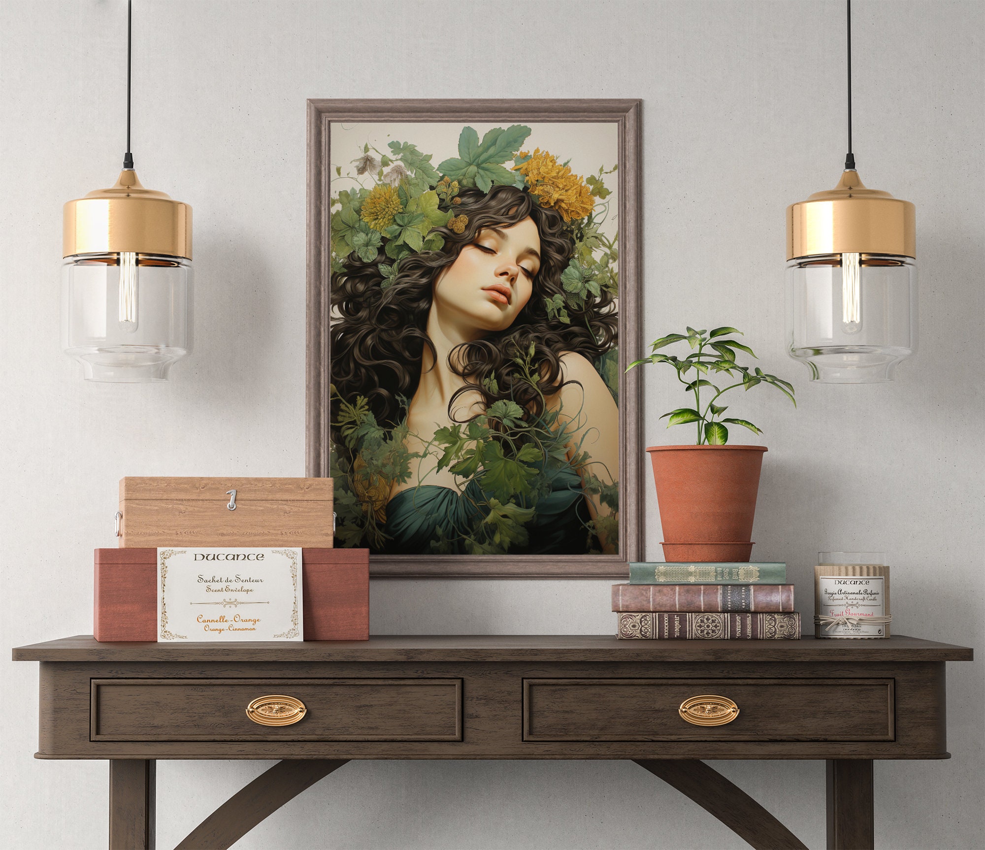 Gaia Greek Goddess of the Earth Wall Art Chromolithograph - Etsy