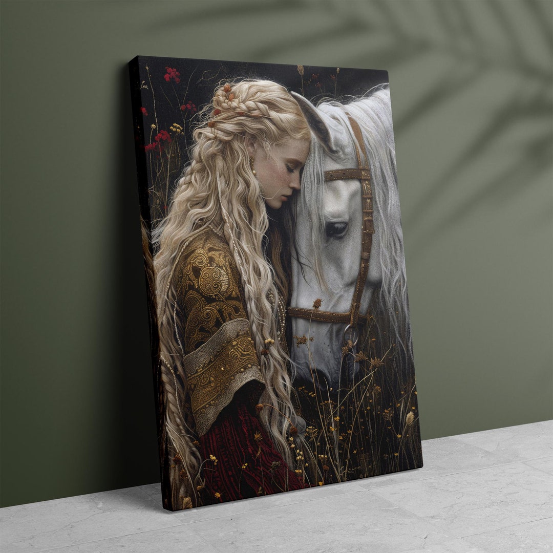 Goddess Epona Canvas Art, Canvas Painting, Celtic Goddess of Horses ...