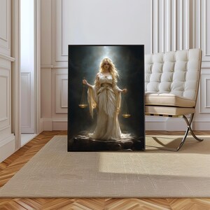 Goddess Dike Premium Matte Poster, Greek Goddess of Justice, Greek ...