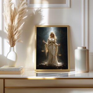Goddess Dike Premium Matte Poster, Greek Goddess of Justice, Greek ...