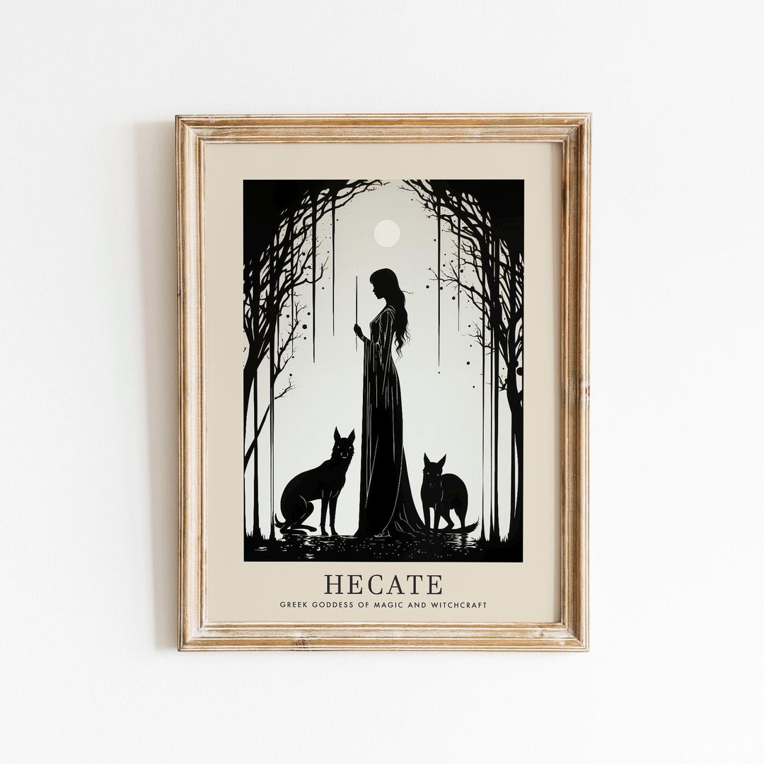 Goddess Hecate Art Print, Hekate Greek Goddess of Magic and Witchcraft ...