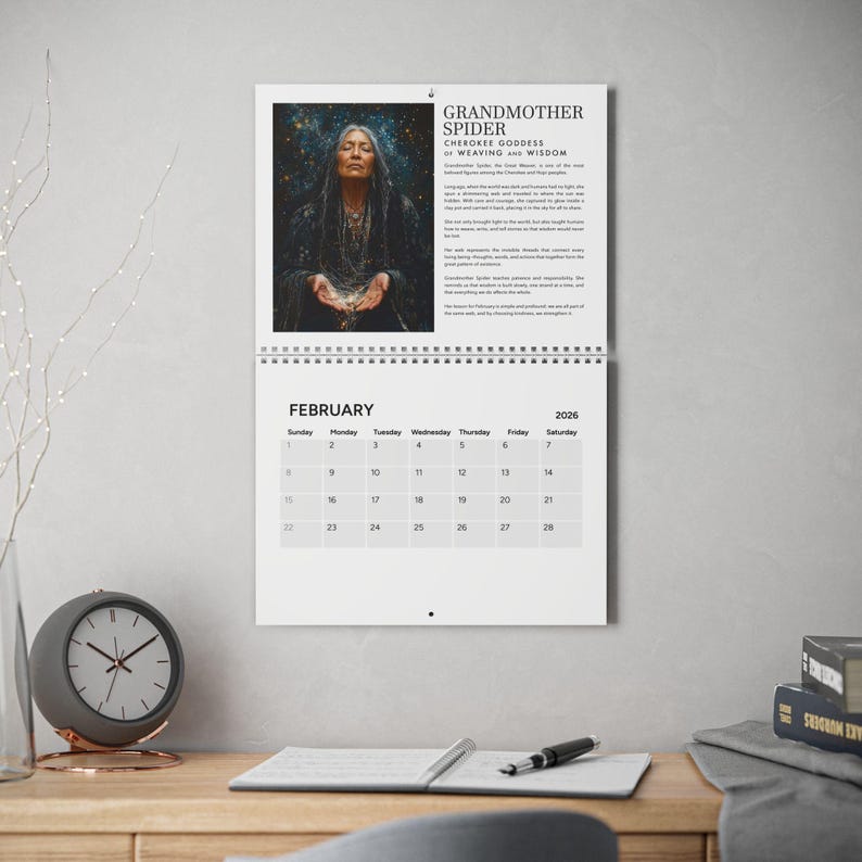 2026 Native American Goddesses Calendar, 2026 Yearly Wall Calendar ...
