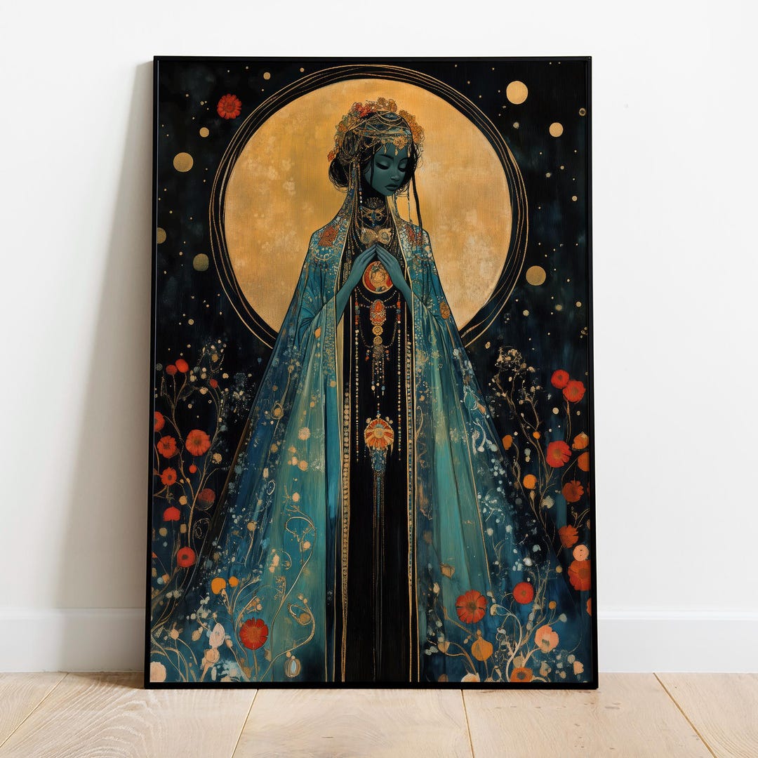 Iya Nla Goddess Wall Art | Yoruba Mythology Great Mother Print | Primal ...