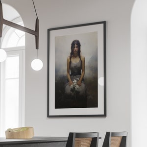 Gaia Kunstdruck, griechische Göttin der Erde, Wandkunst, Tonalismus ...