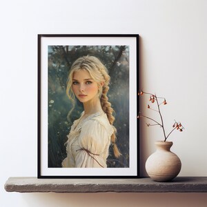 Vesna Slavic Goddess of Spring, Tonalism Style, Slavic Goddess Poster ...