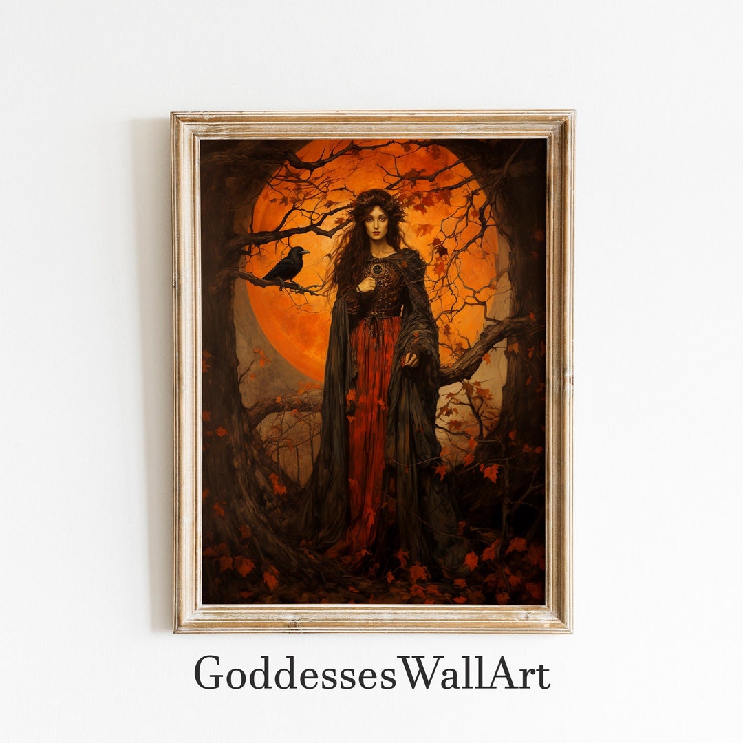 The Morrigan Goddess of War, Celtic Mythology, Irish Mythology Wall Art ...